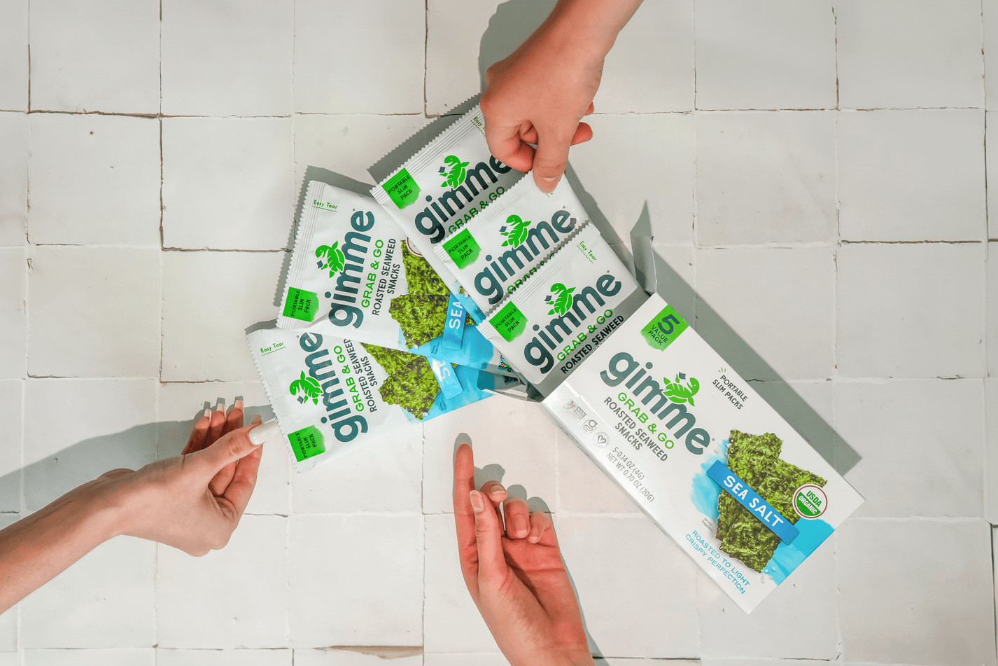 Grab & Go Sea Salt Seaweed Snacks (.14oz) - gimme Seaweed