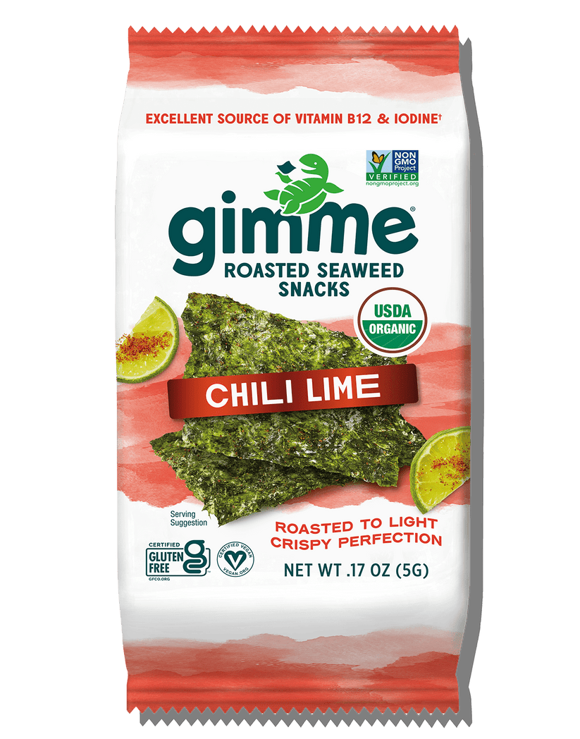 Chili Lime Roasted Seaweed Snacks - .17oz (6 Pack) - gimme Seaweed