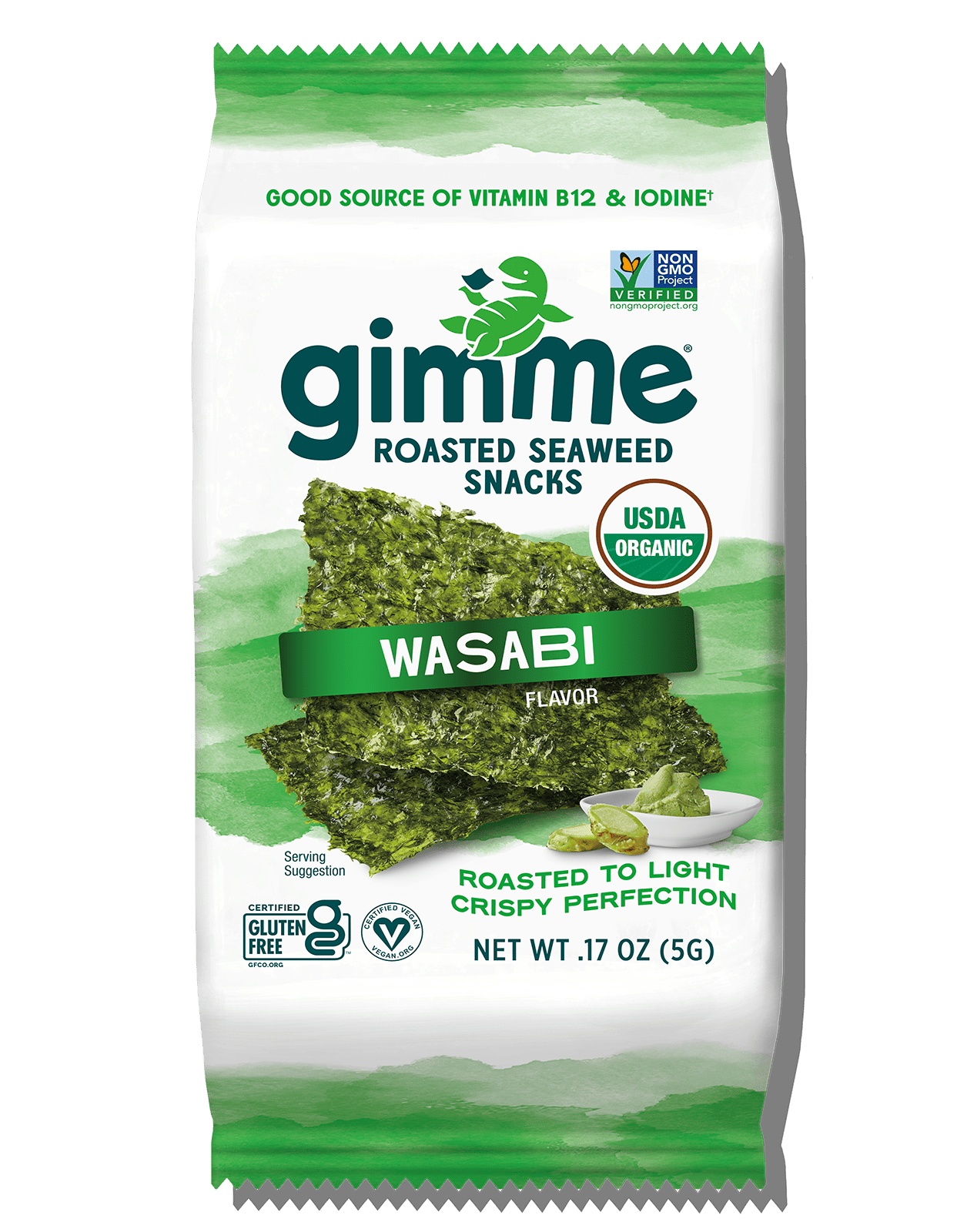 Wasabi Seaweed Snacks (.17oz) - gimme Seaweed