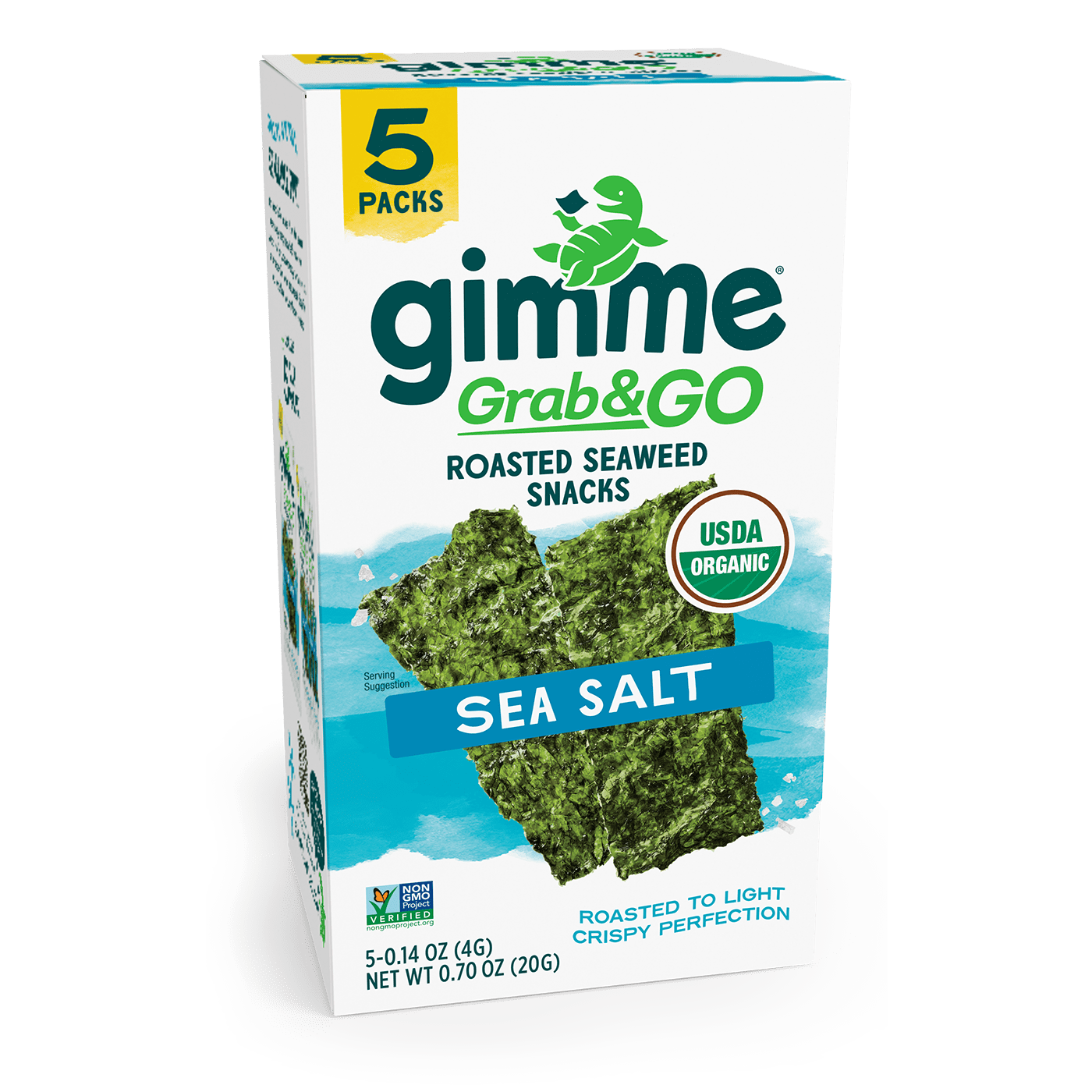 Grab & Go Sea Salt Seaweed Snacks (.14oz) - gimme Seaweed